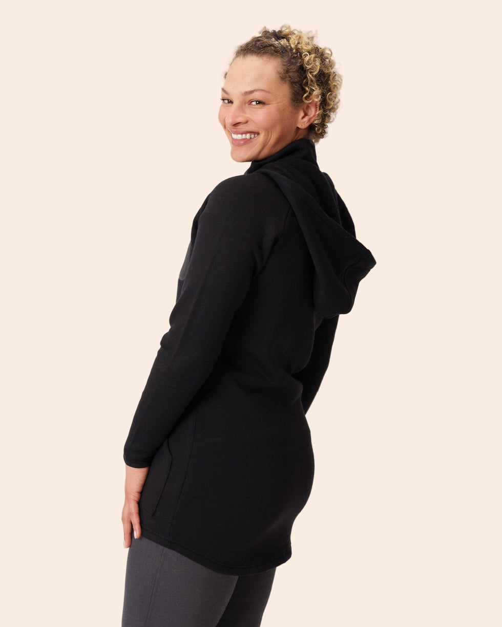 Merino Fleece Long Zip Hoodie – Woolly Clothing Co