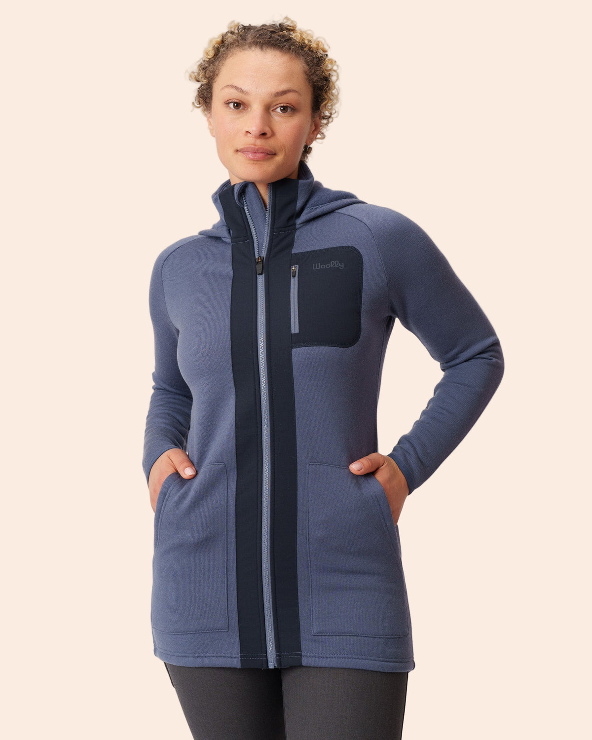 Merino Fleece Long Zip Hoodie – Woolly Clothing Co