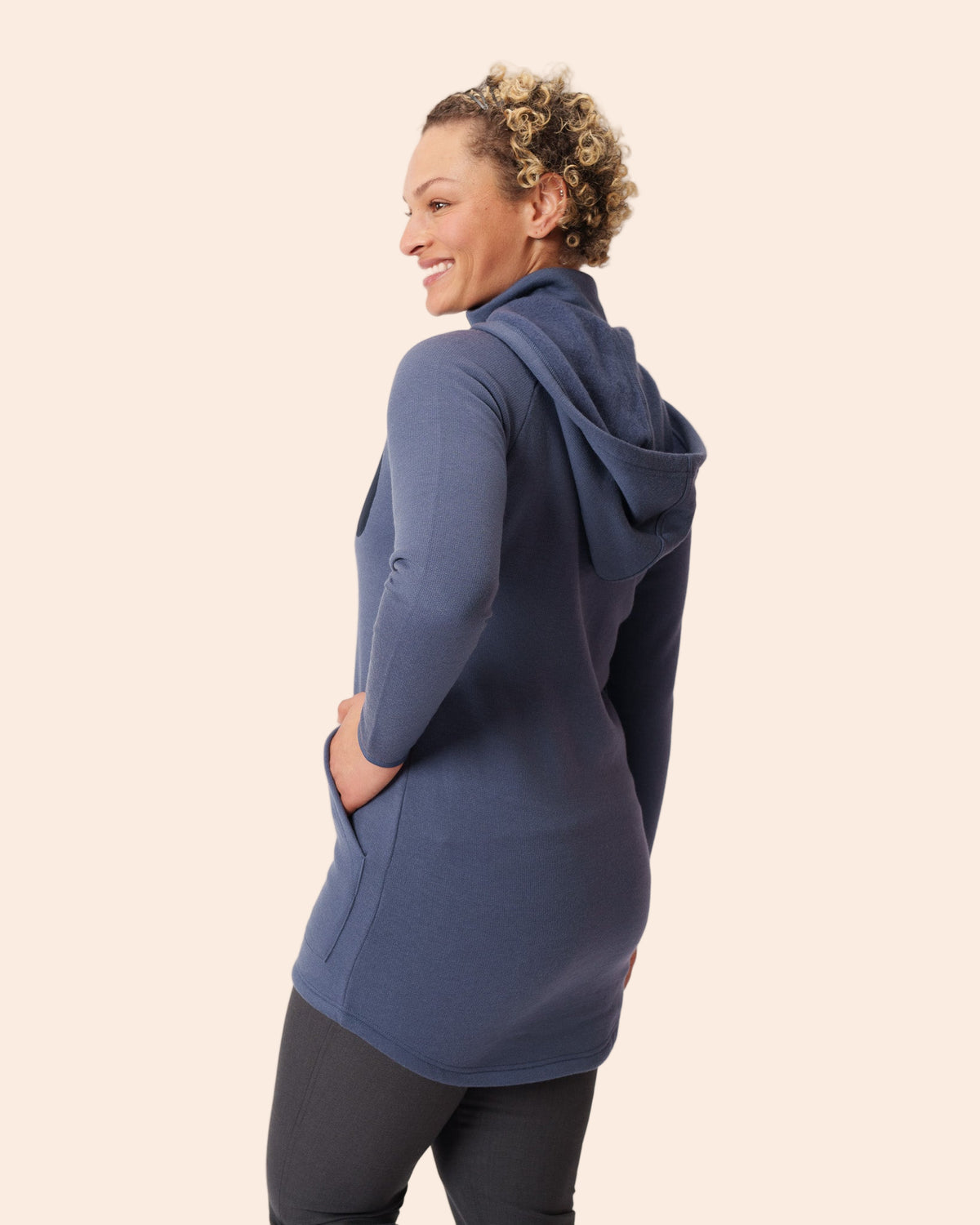 Merino Fleece Long Zip Hoodie – Woolly Clothing Co
